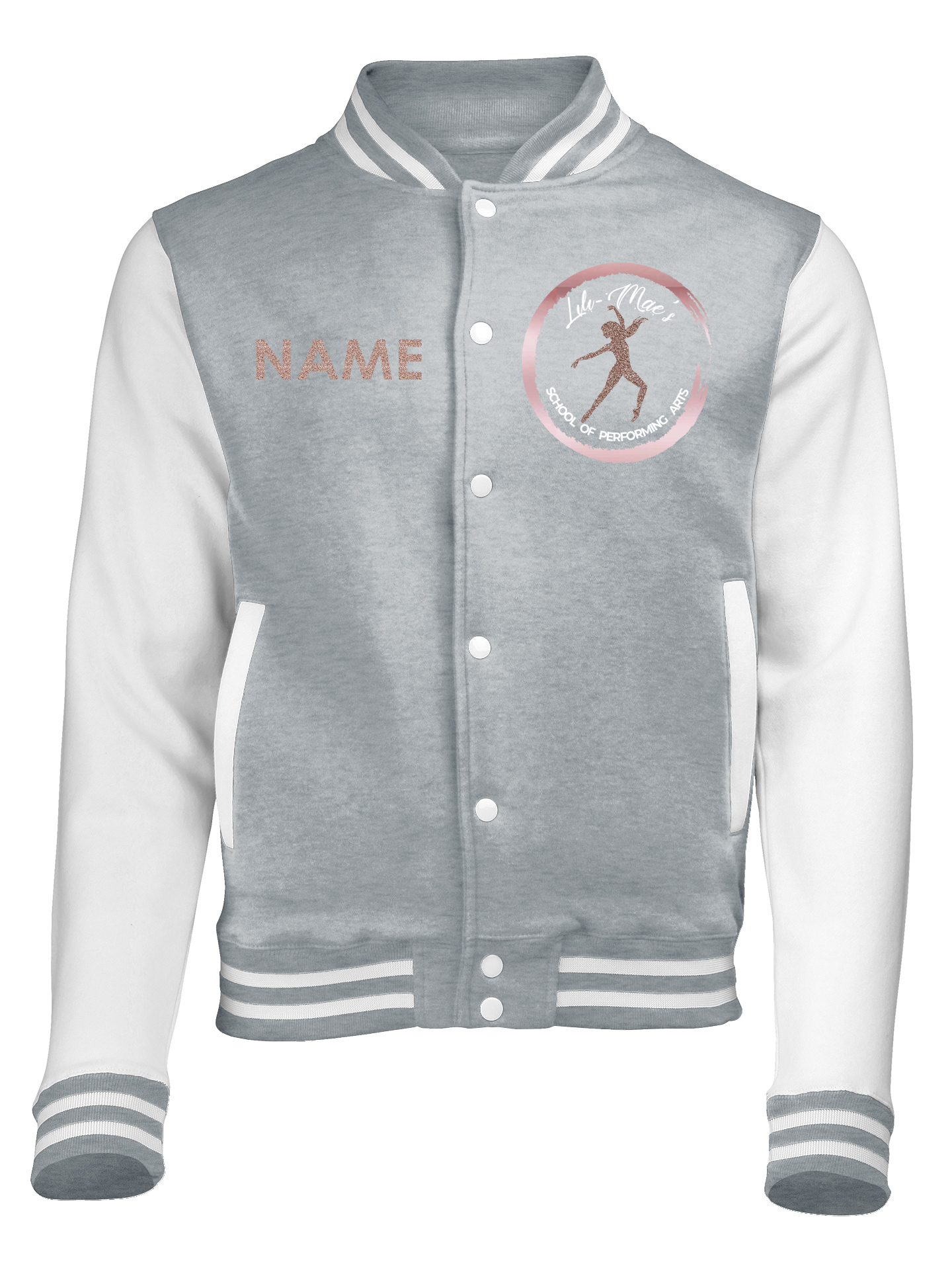 LM School Of Performing Arts Varsity Jacket | Rock the Dragon