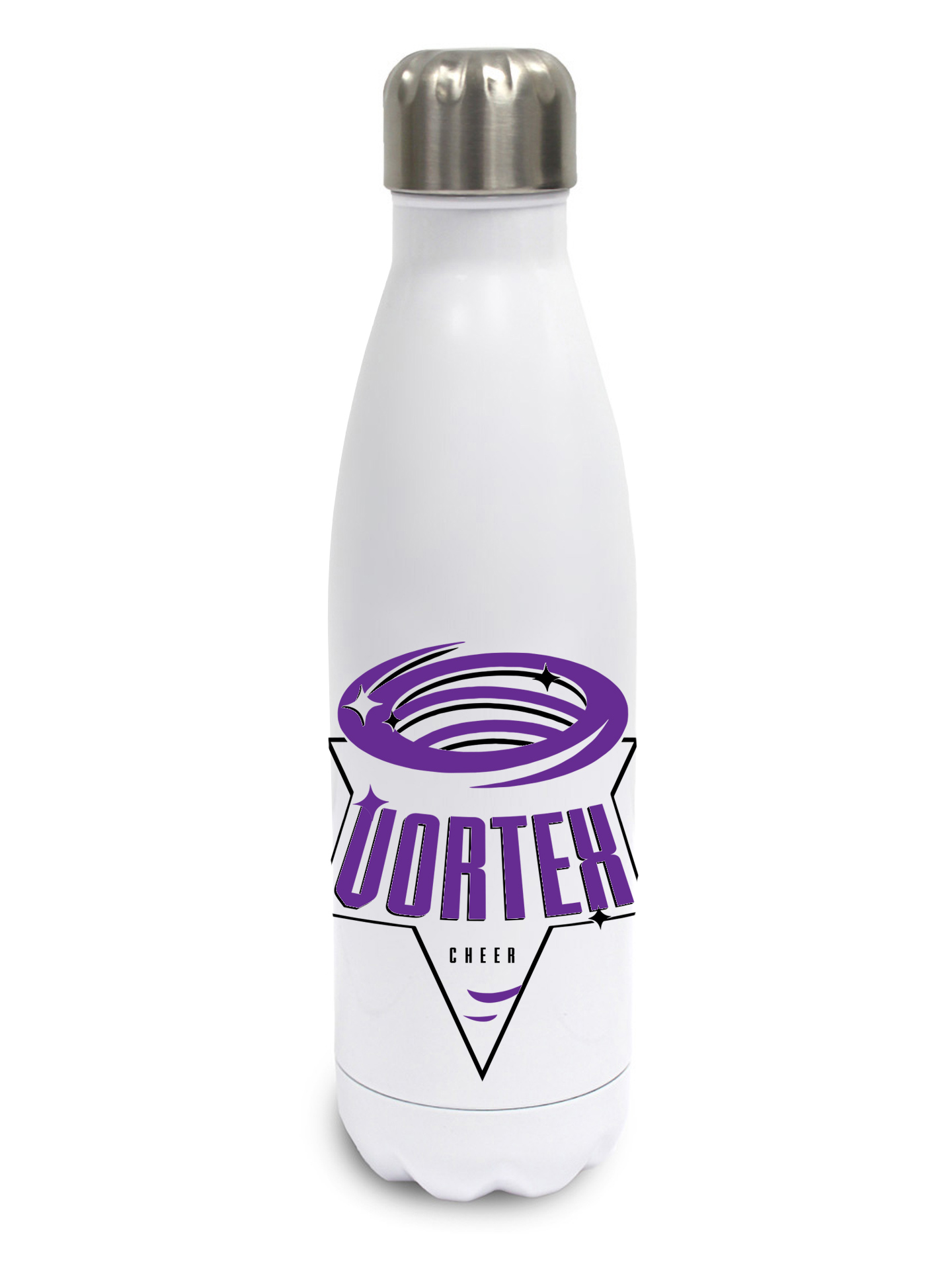 Vortex Cheer White Stainless Steel Drinks Bottle | Rock the Dragon